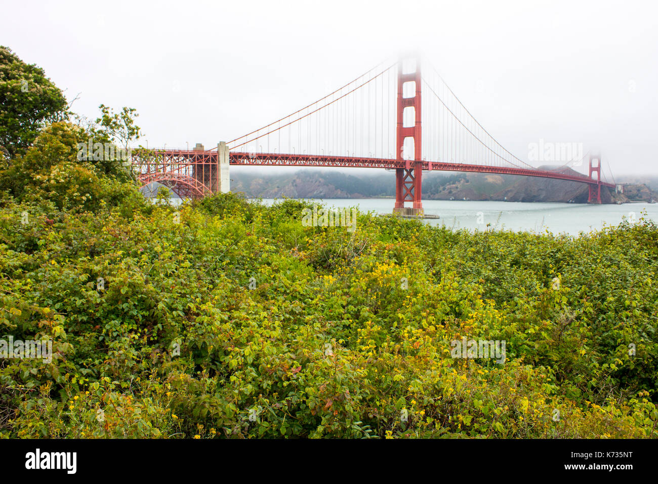 The Golden Gate Bridge as seen from Fort Point. San Francisco ...