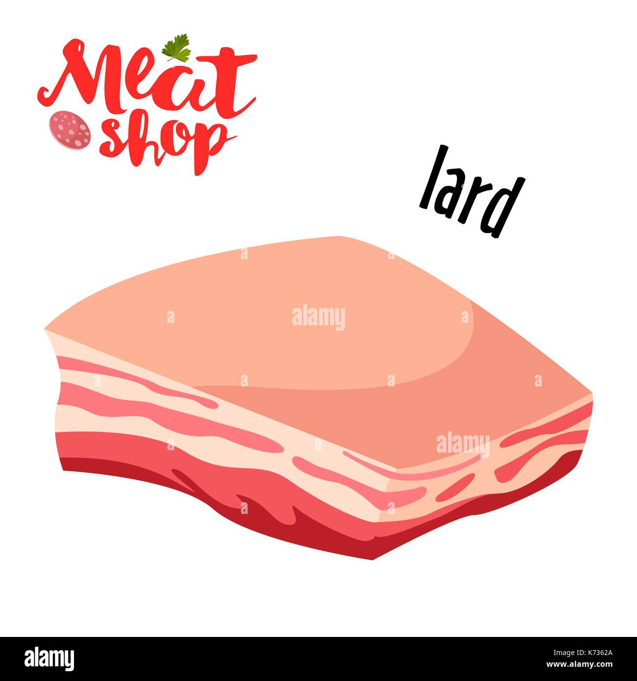 Lard Stock Vector Images - Alamy