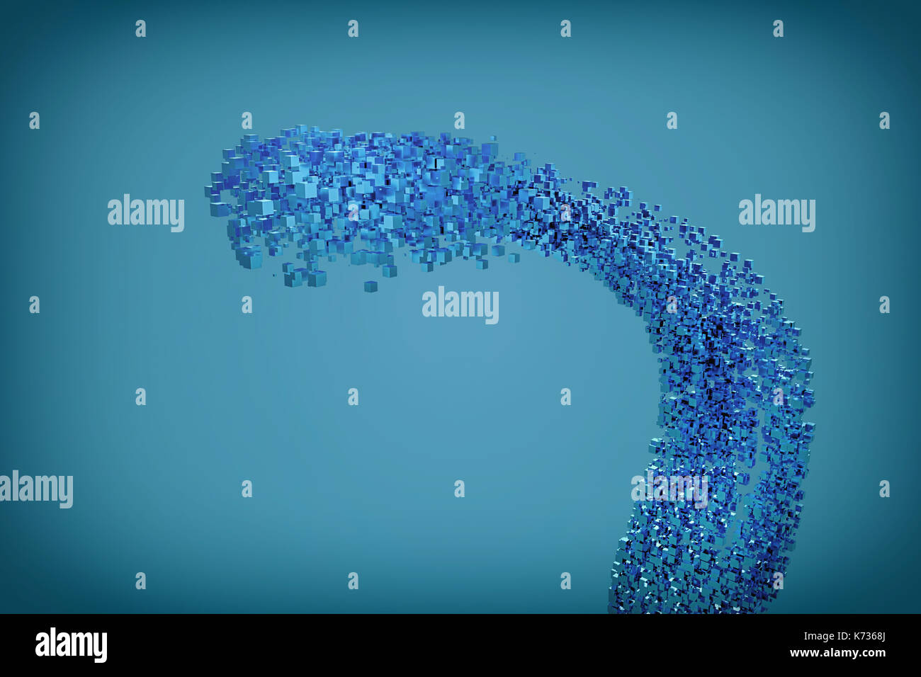 3d rendering of abstract particle cubes background Stock Photo - Alamy