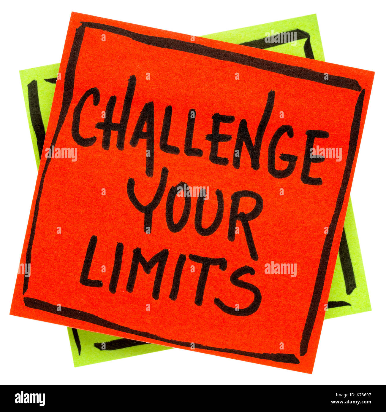 challenge your limits inspirational reminder note - handwriting in ...