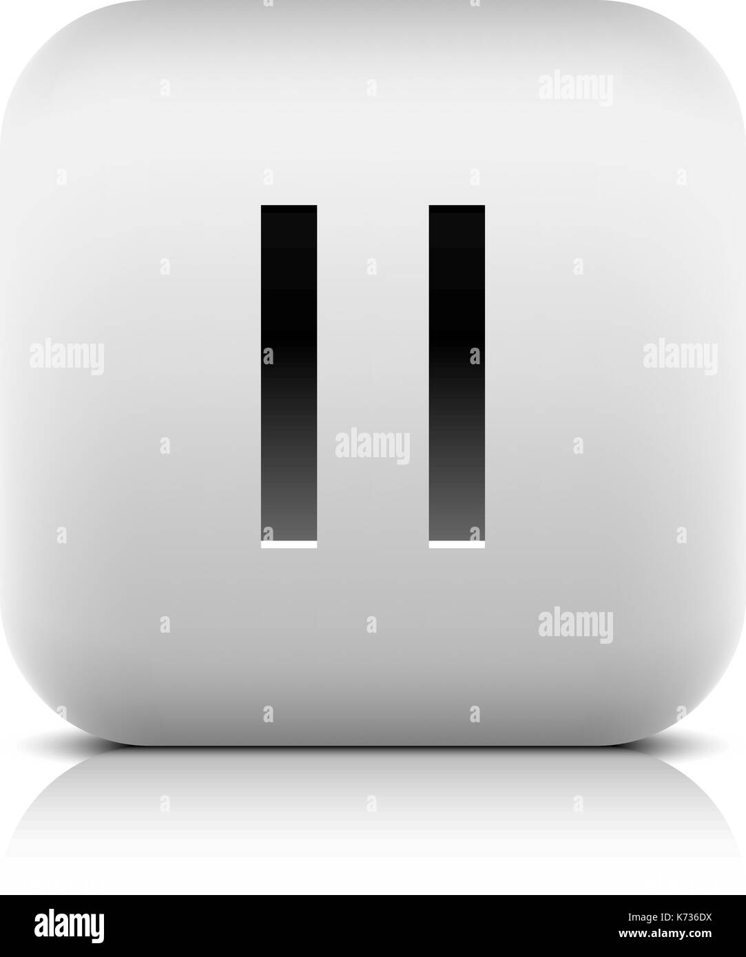 Pause pictogram Black and White Stock Photos & Images - Alamy