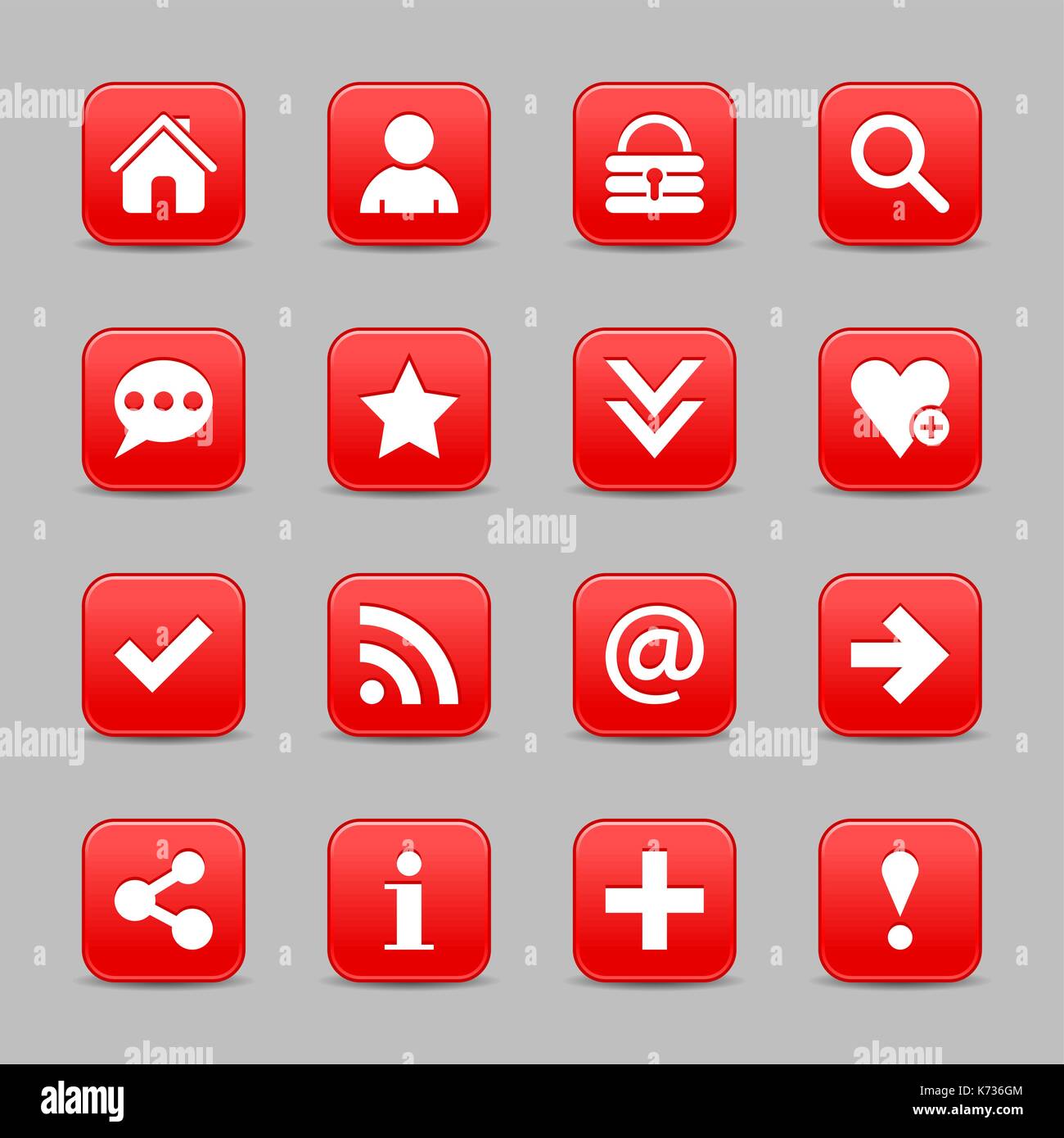 Red square room Stock Vector Images - Alamy