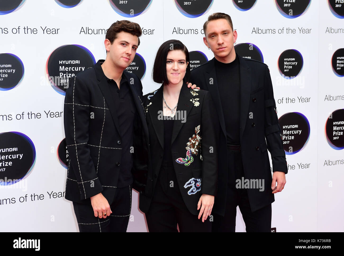 Jamie XX, Romy Madely Croft and Oliver Sim of The XX attending the 2017 ...