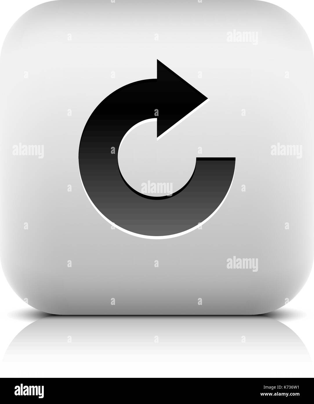 Arrow sign. Reload, rotation, reset, loop, refresh icon. Series in a ...