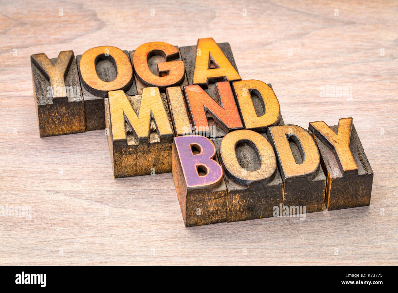Yoga word letter hi-res stock photography and images - Alamy