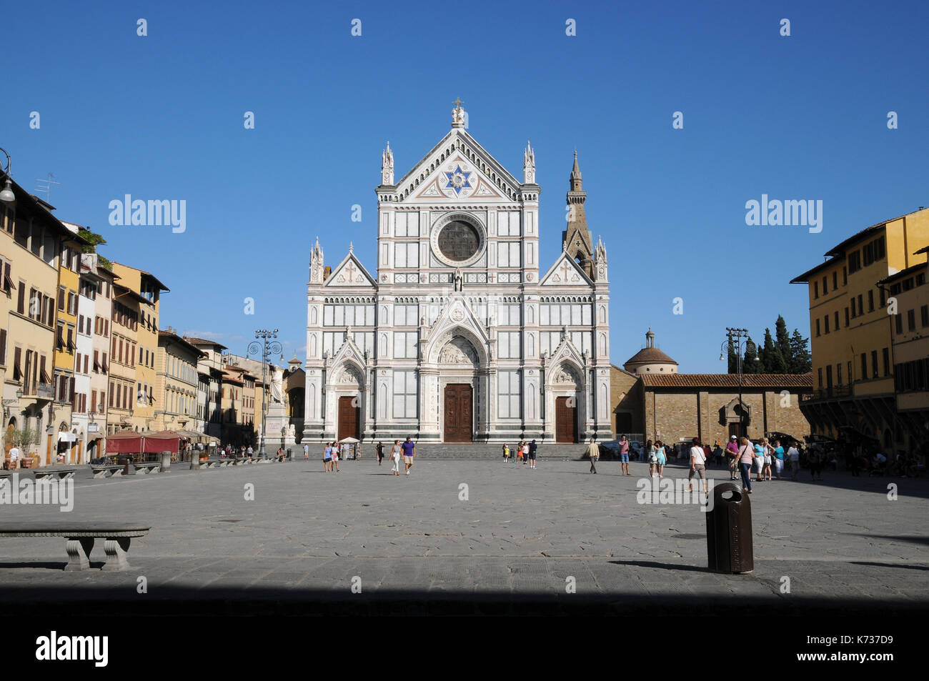 The Basilica of Santa Croce (Basilica of the Holy Cross) in Florence ...