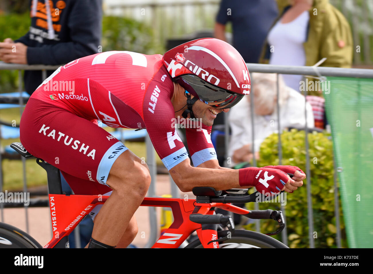 Tiago Machado of Katusha Alpecin racing in Stage 5 of the OVO Energy Tour of Britain Tendring ...