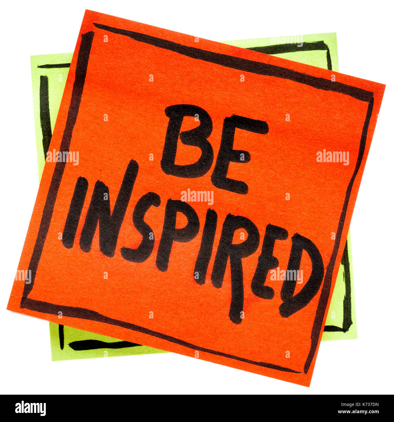 Inspirational sticky note Cut Out Stock Images & Pictures - Alamy