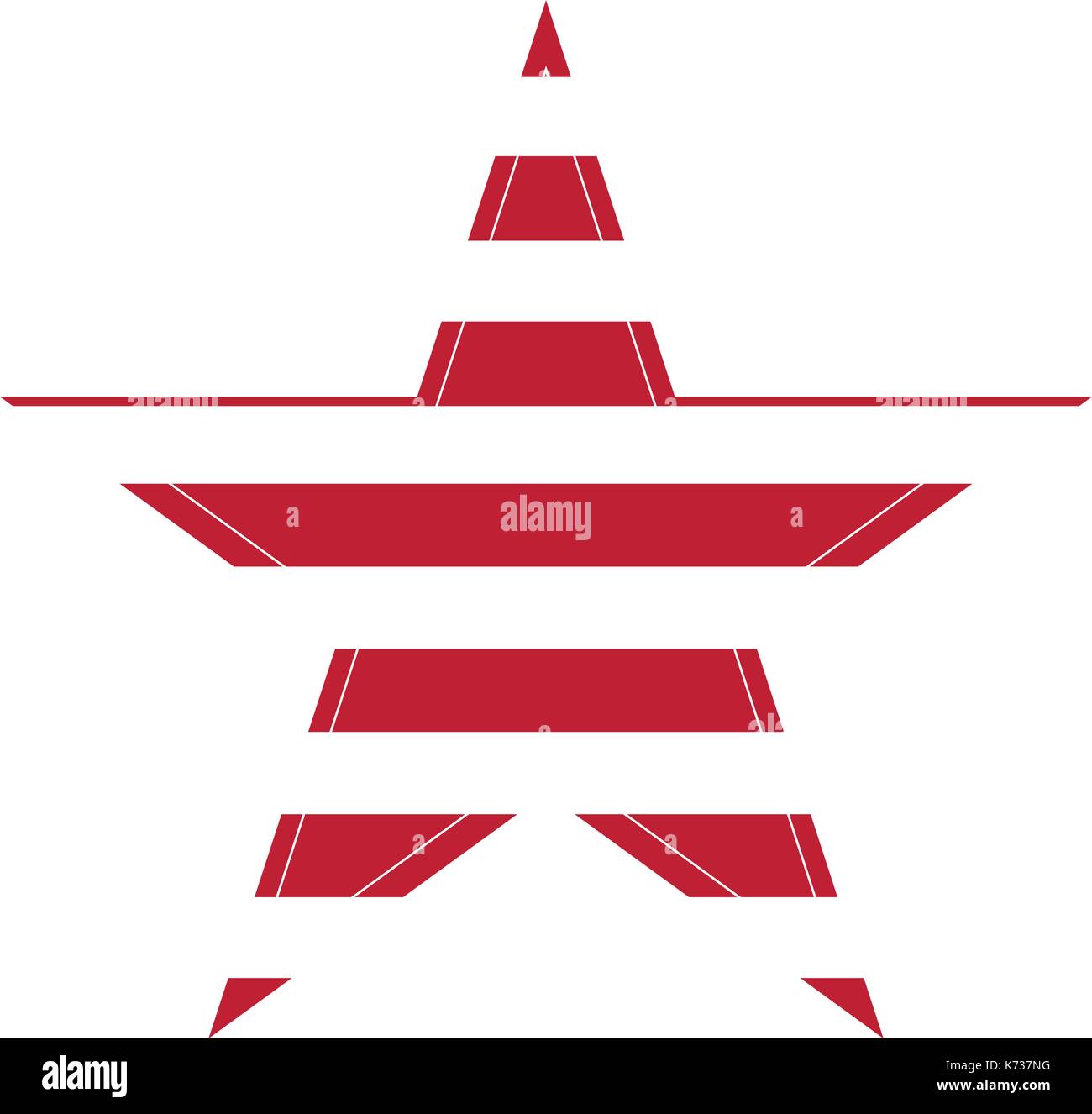Isolated red star Stock Vector Image & Art - Alamy