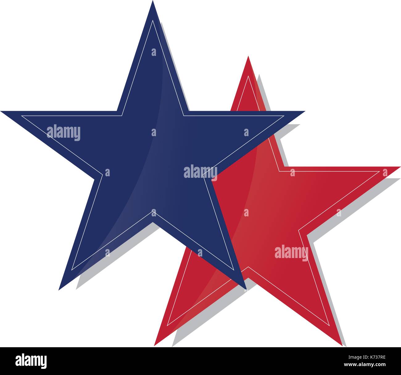 Pair of american stars Stock Vector Image & Art - Alamy