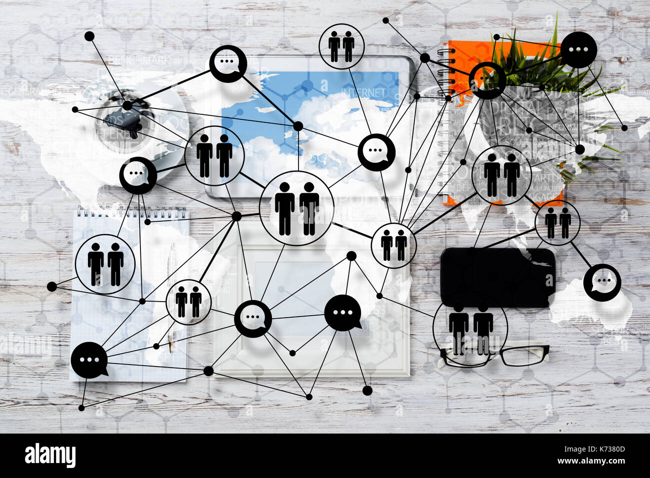 Social connection and networking concepts Stock Photo - Alamy