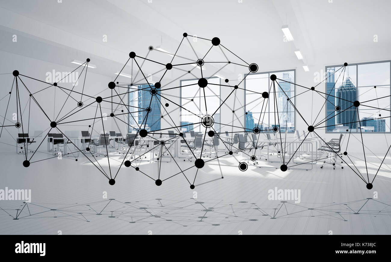 Networking and wireless connection as concept for effective modern ...