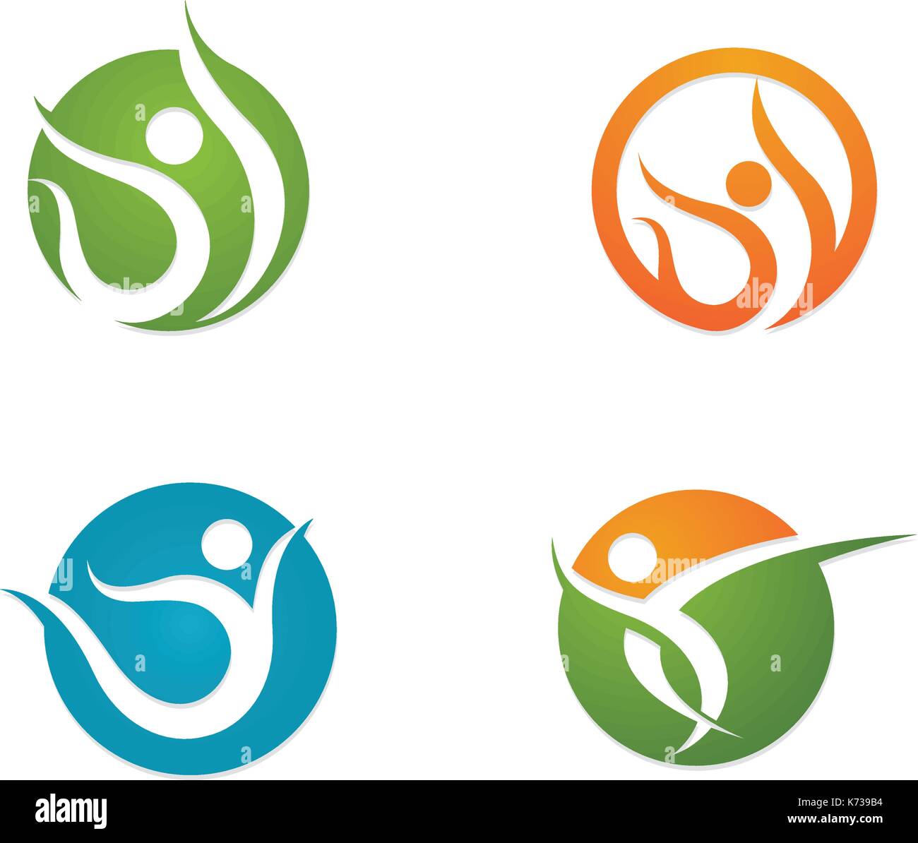 Human character logo sign Health care logo sign Stock Vector Image ...