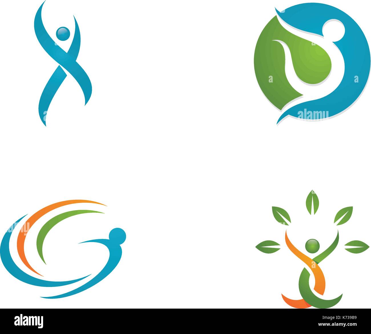 Human character logo sign Health care logo sign Stock Vector Image ...