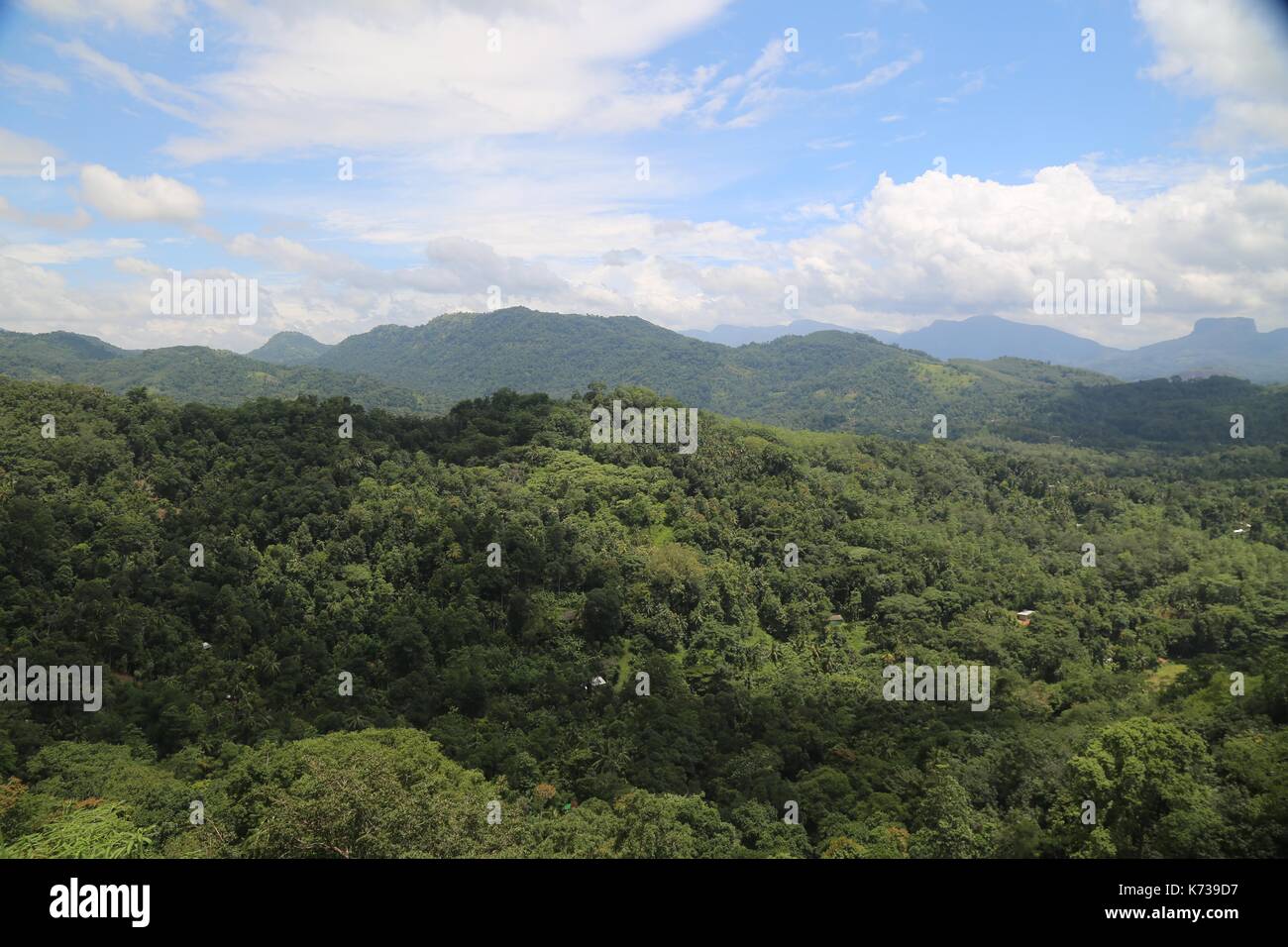 Bible Rock, near Kandy in the Sri Lanka Central Province aka Sri Lanka ...