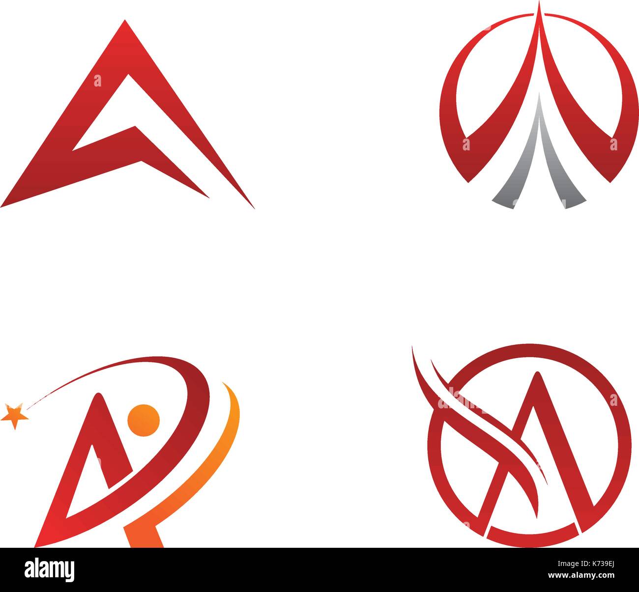 A Letter Logo Business Template Vector icon design Stock Vector Image ...