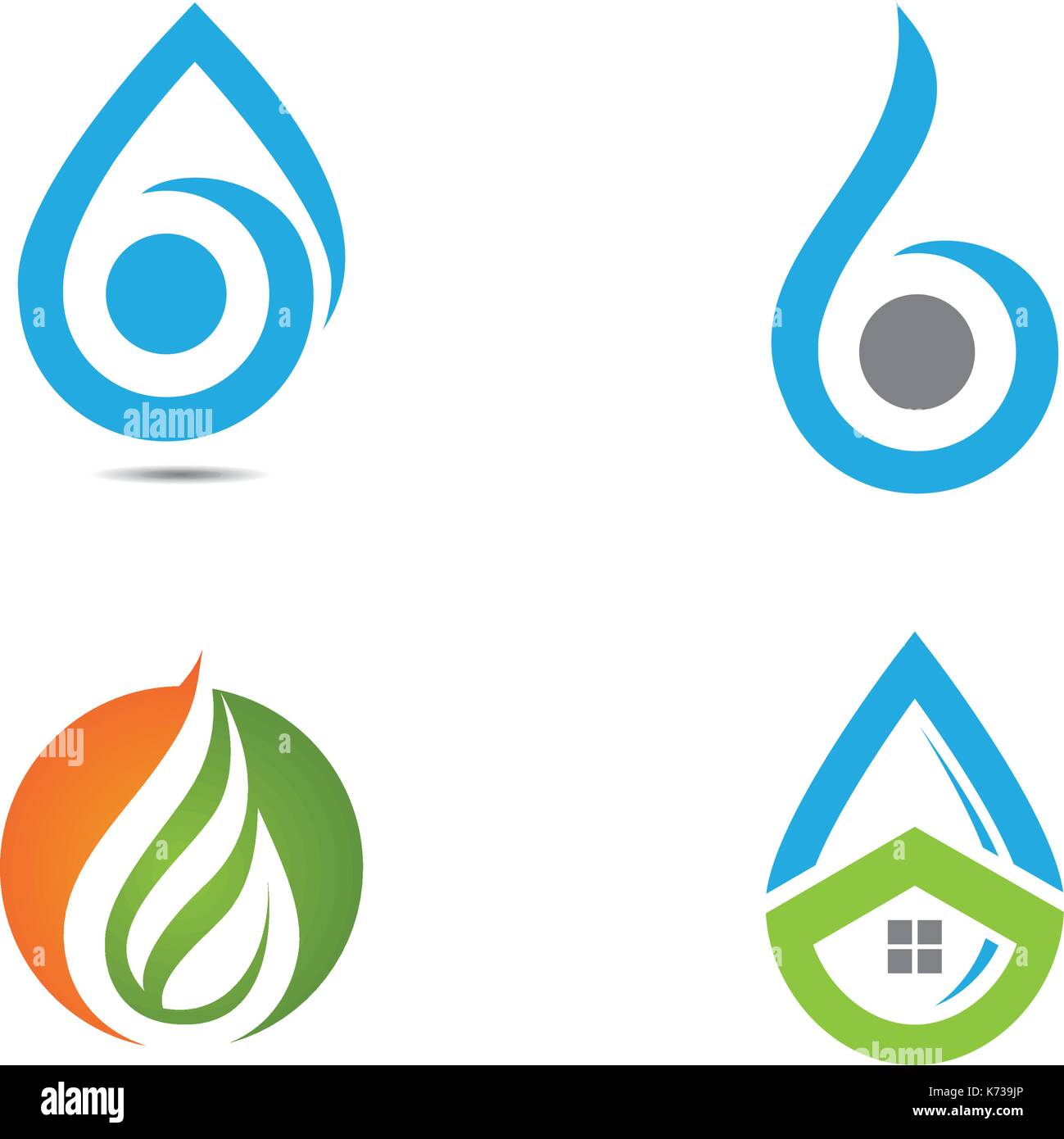 water drop Logo Template vector illustration design Stock Vector Image ...