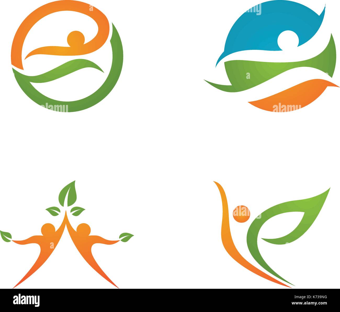 Human character logo sign Health care logo sign Stock Vector Image ...