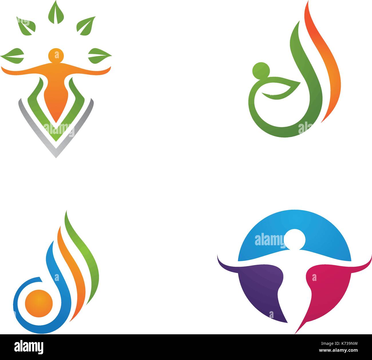 Human character logo sign Health care logo sign Stock Vector Image ...