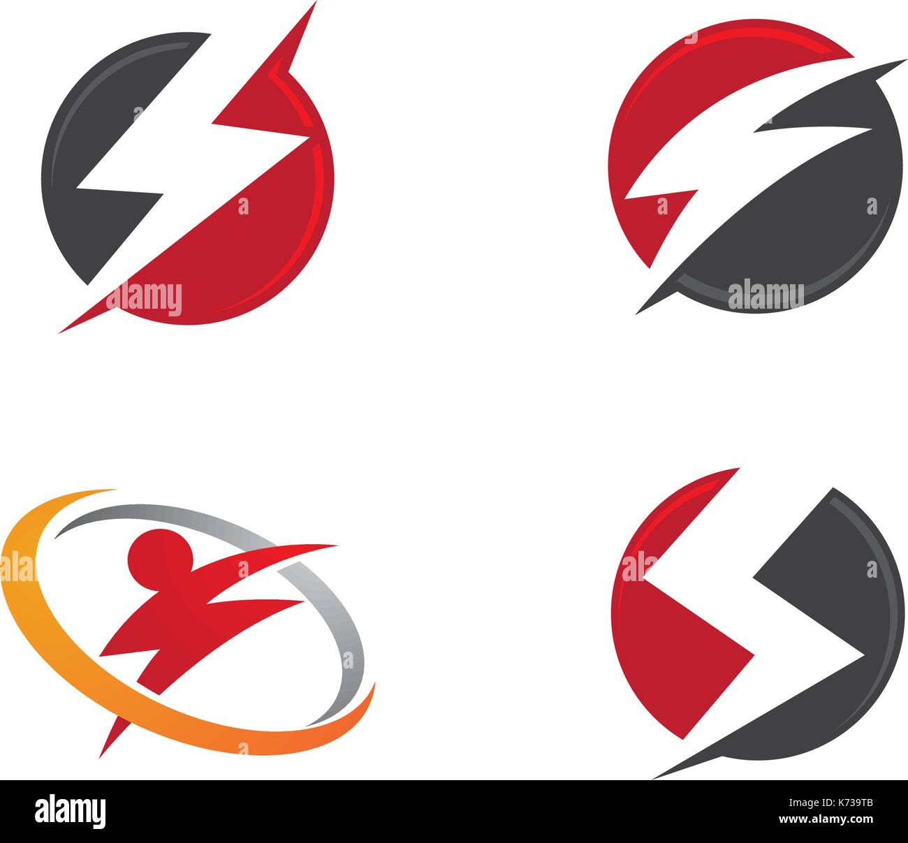 Lightning Logo Template vector icon illustration design Stock Vector ...