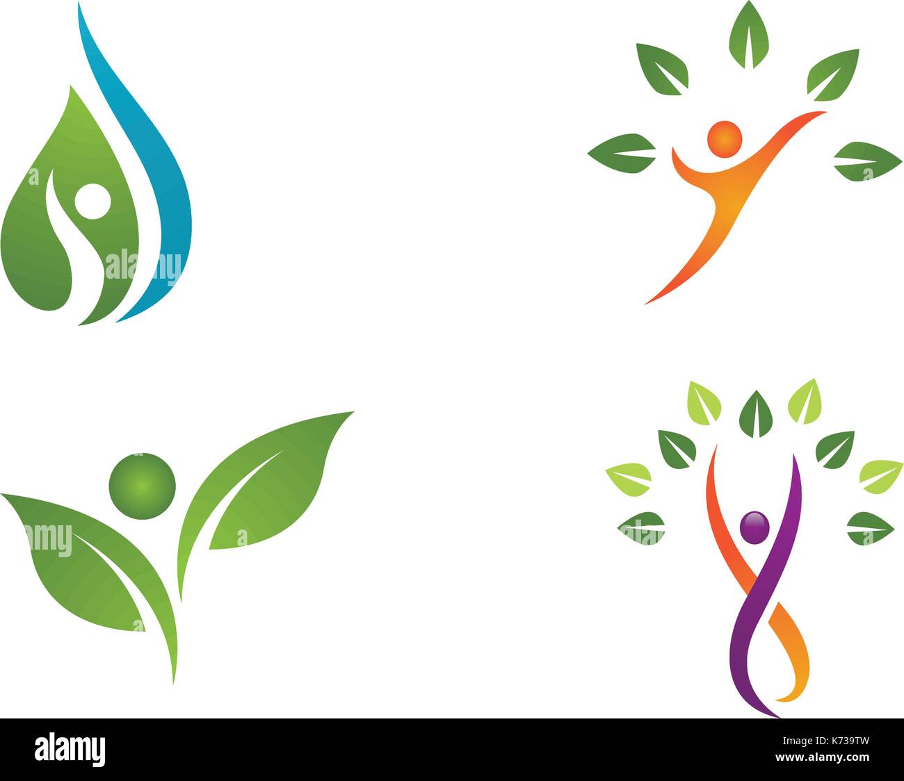 Human character logo sign Health care logo sign Stock Vector Image ...