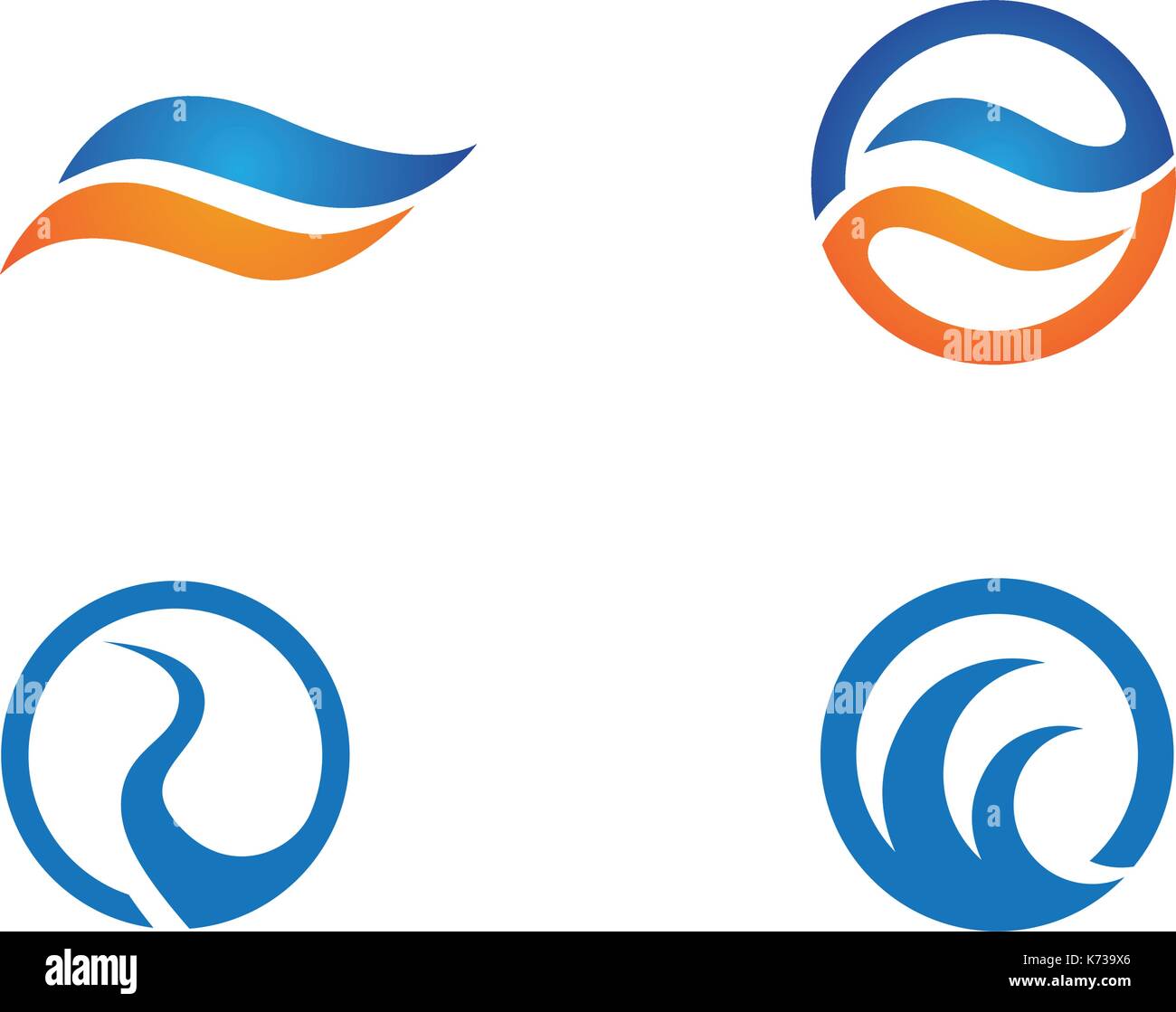 Water wave Logo Template vector illustration design Stock Vector Image ...