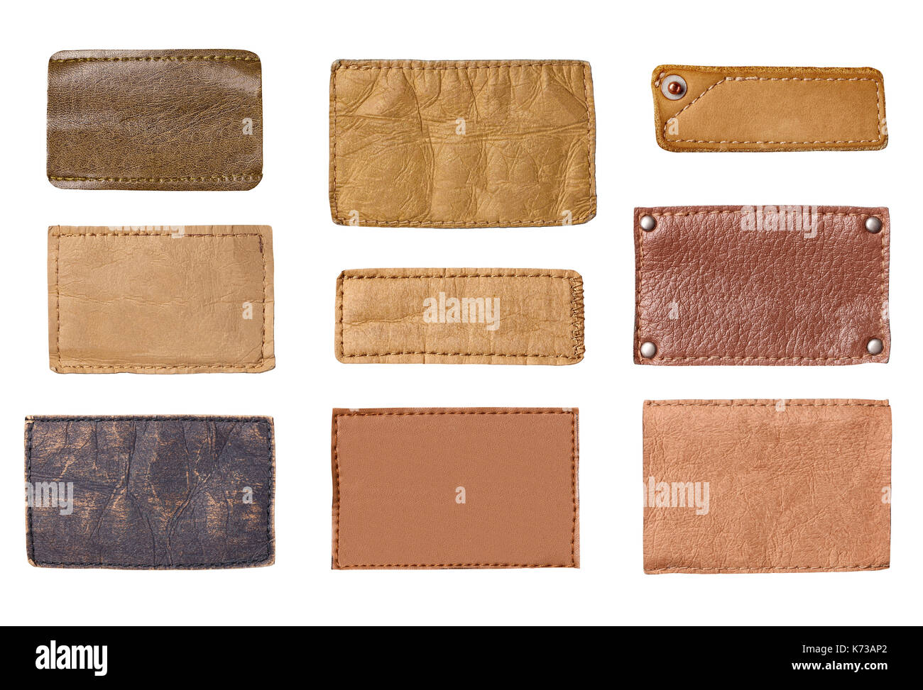 collection of various jeans labels and parts Stock Photo - Alamy