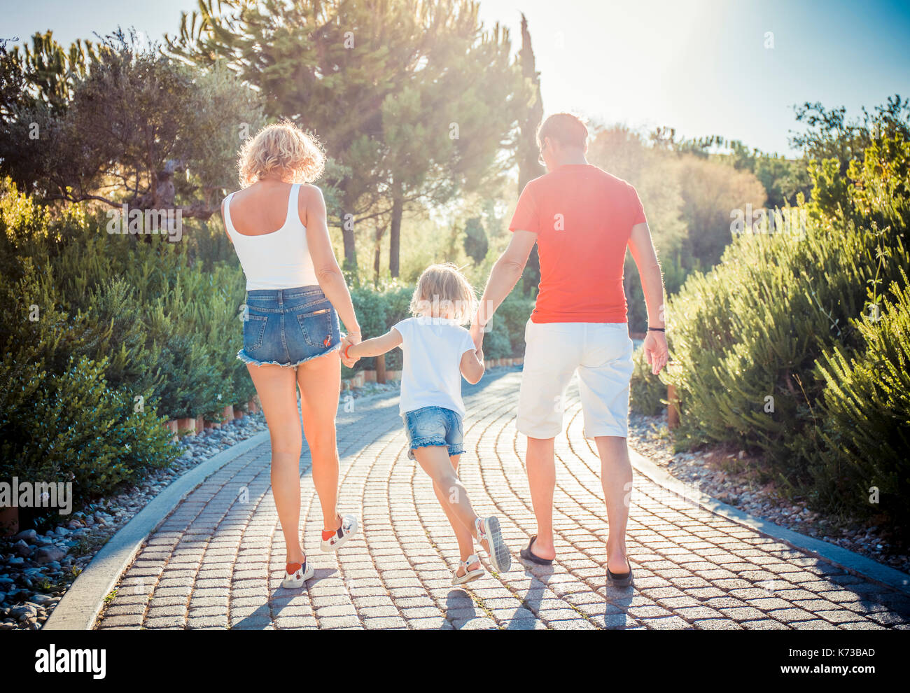 Boy with mum back view hi-res stock photography and images - Alamy
