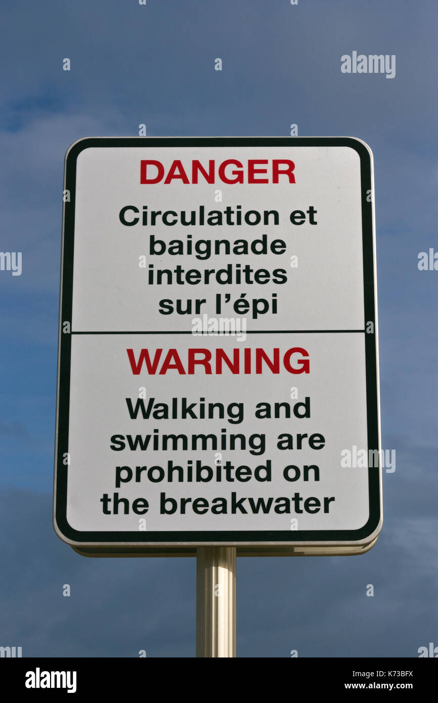 French warning sign hi-res stock photography and images - Alamy