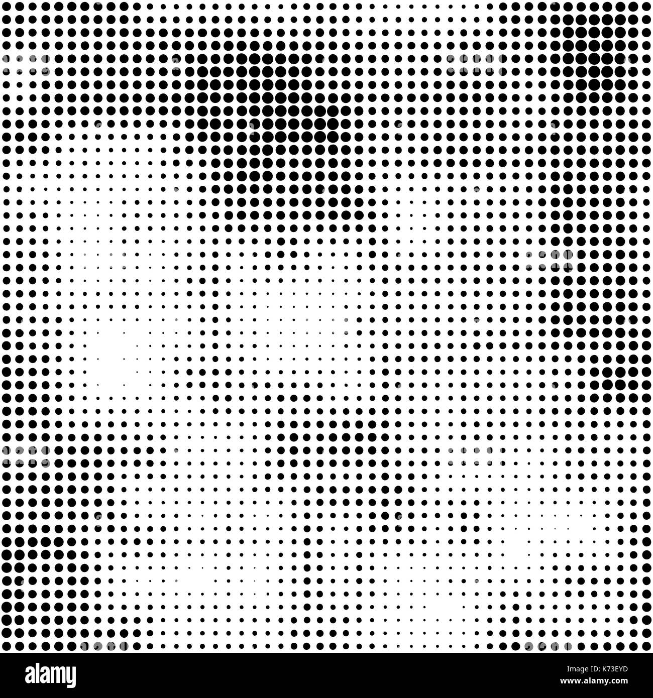 Modern seamless pattern with dots transition halftone Stock Vector ...
