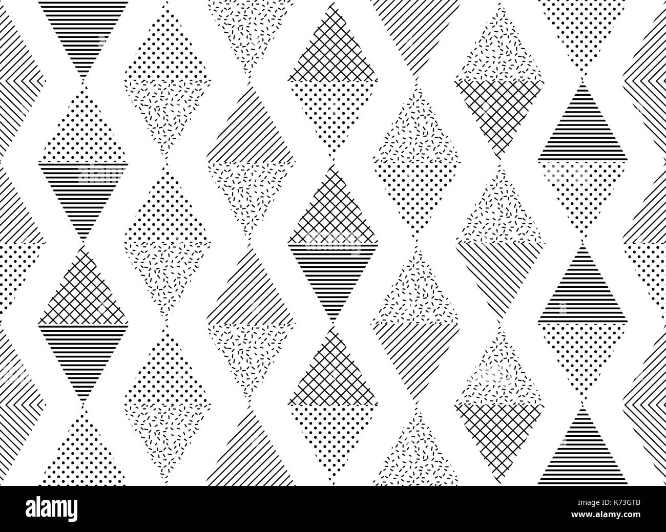 Vector Seamless Pattern. Abstract Geometric Stock Vector Image & Art ...