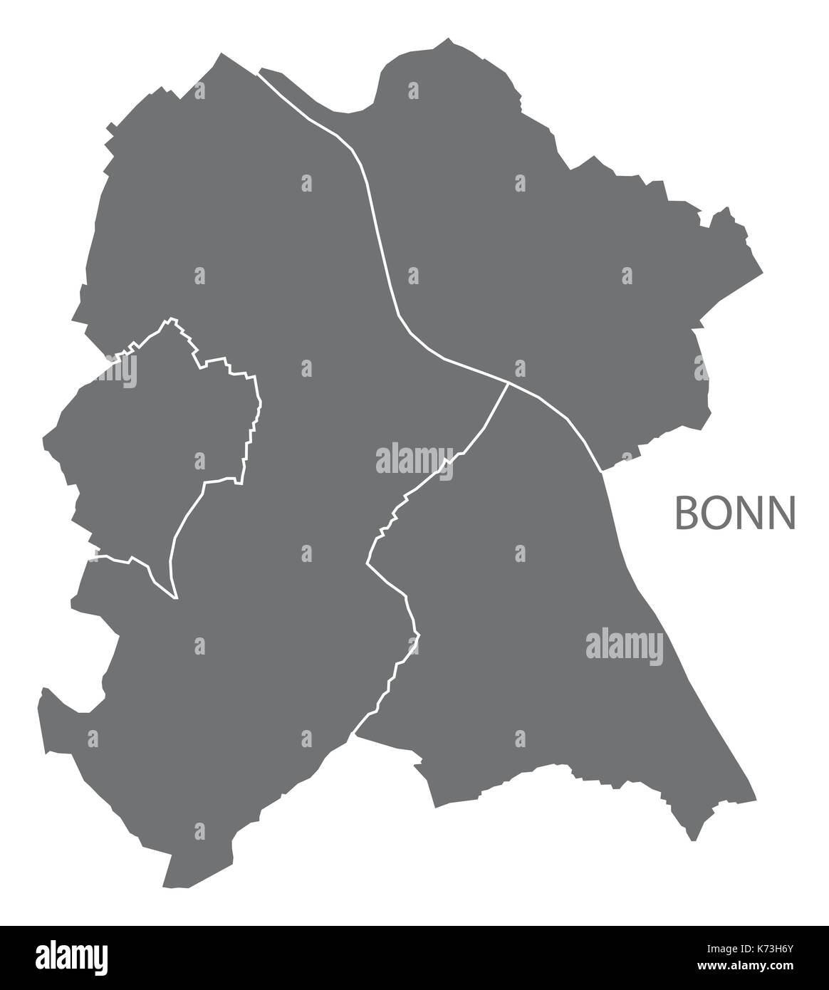 Bonn germany city map Stock Vector Images - Alamy