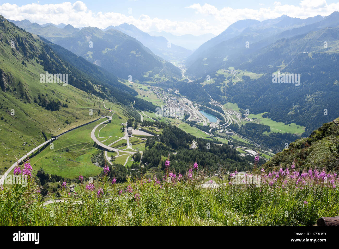 Tremola pass road hi-res stock photography and images - Alamy