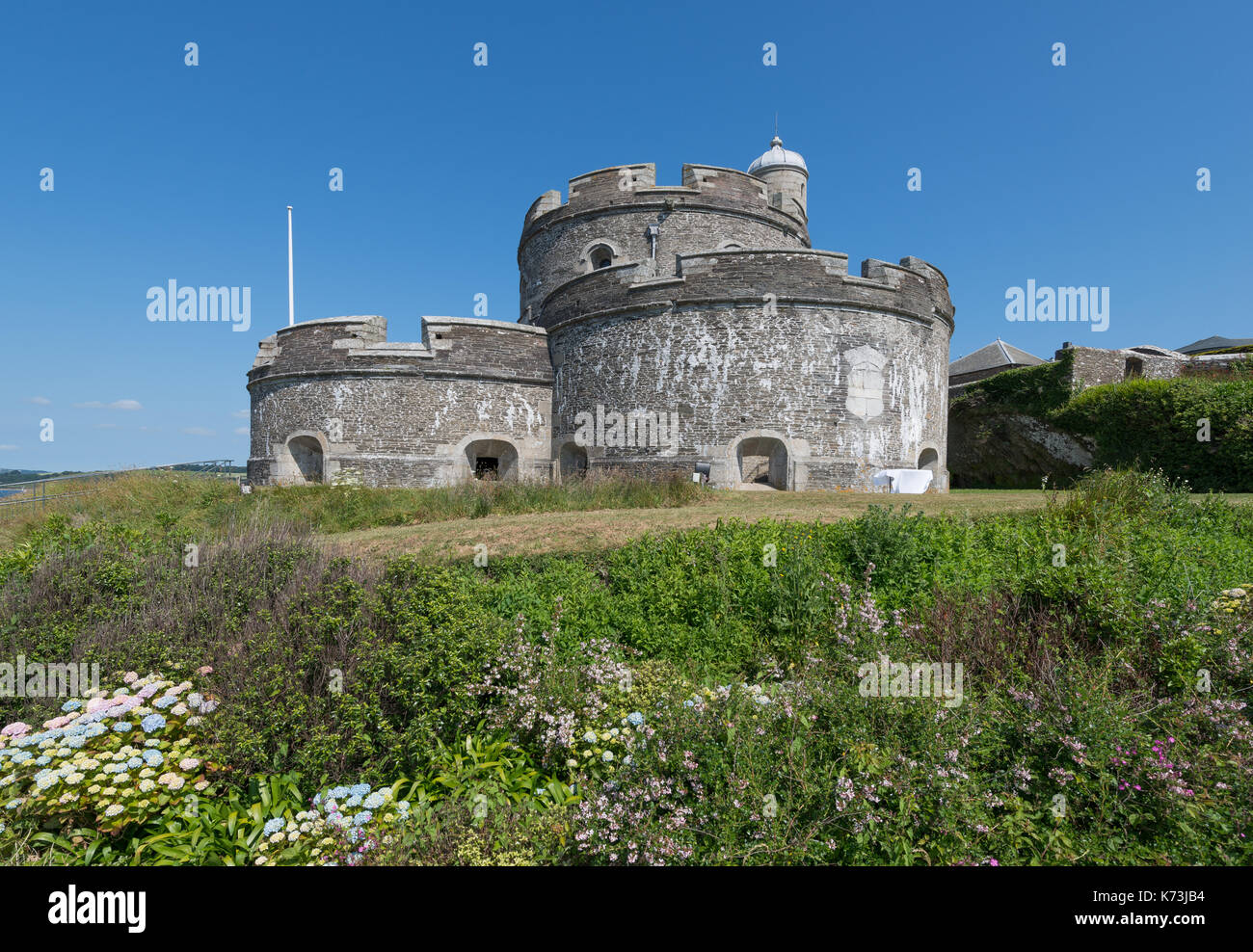 St mawes castle detail cornwall uk hi-res stock photography and images ...