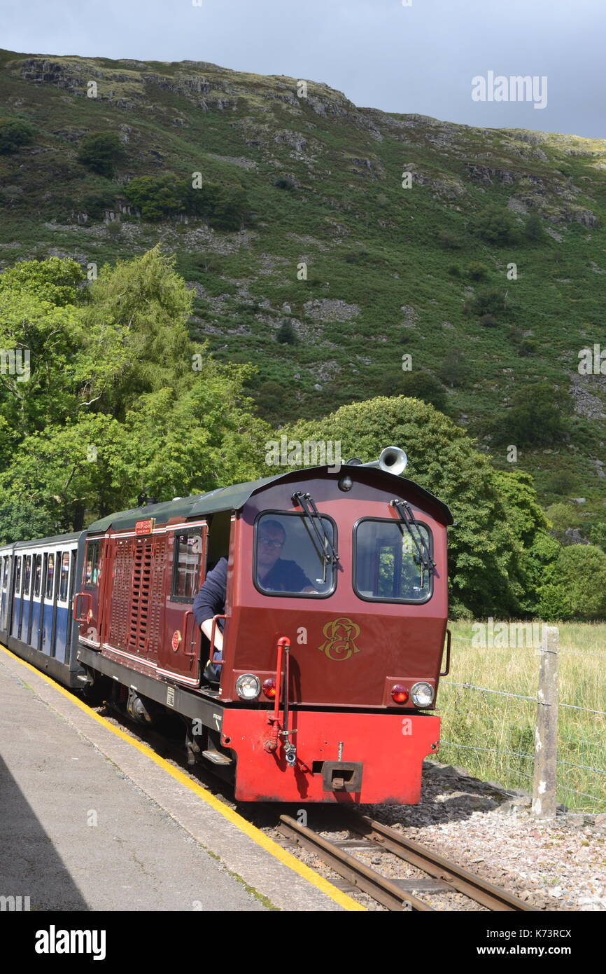 Diesel engine at Dalegarth station, Ravenglass and Eskdale Valley ...