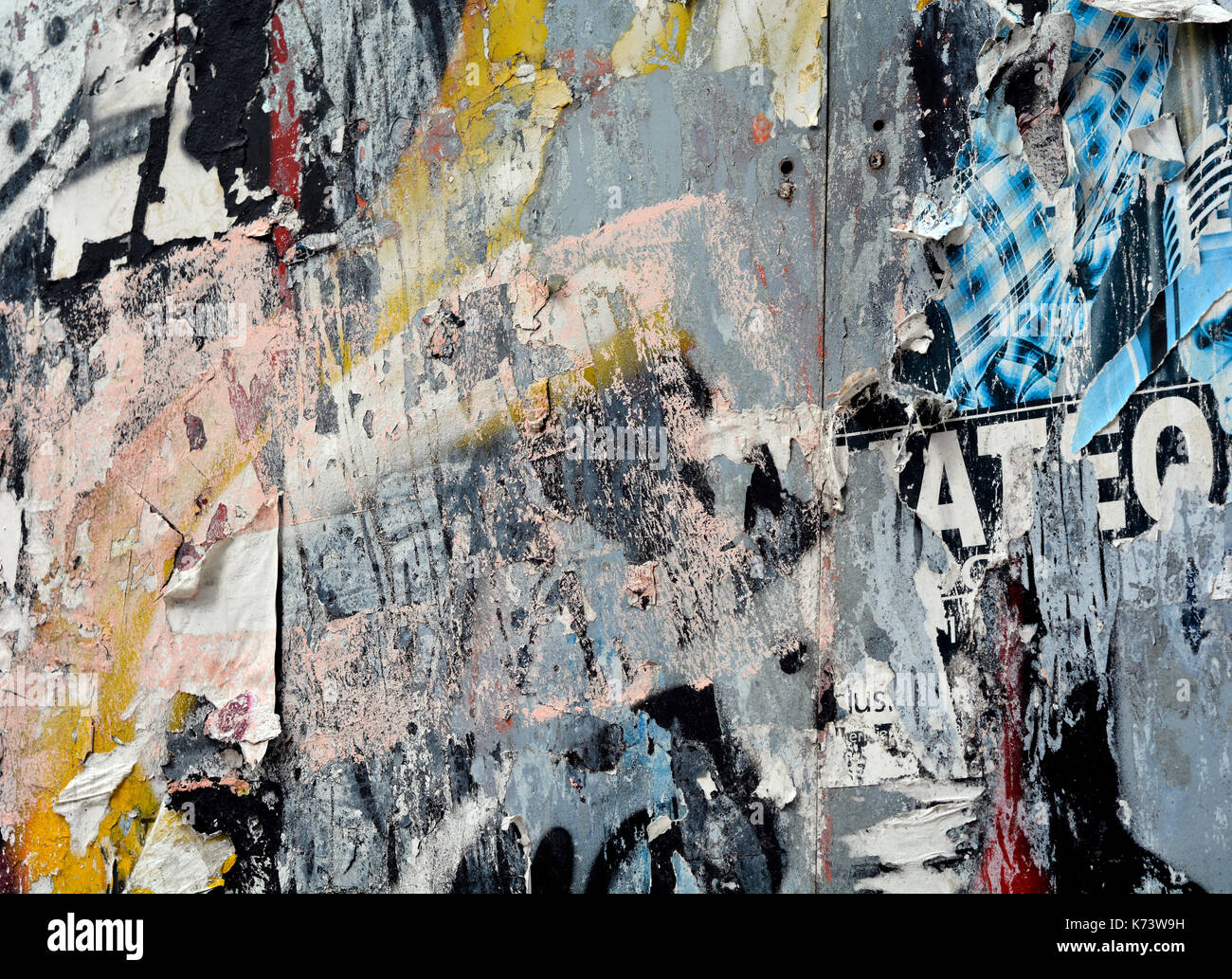 Torn poster layers photo hi-res stock photography and images - Alamy