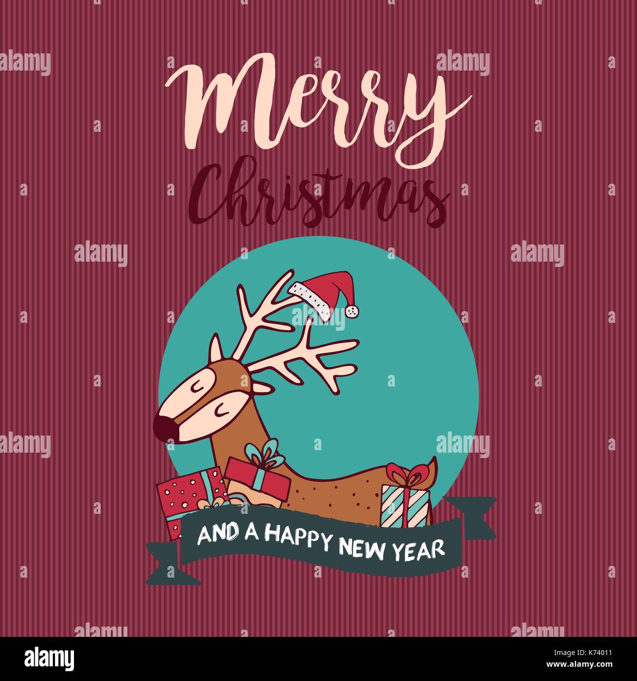 Deer cartoon Stock Vector Images - Alamy