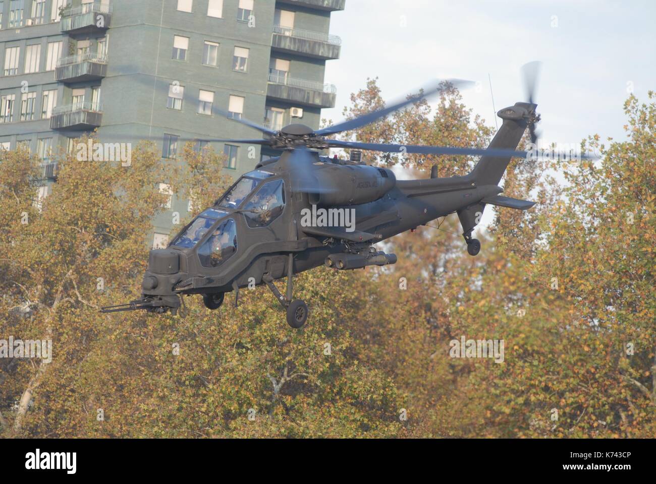 Italian army, antitank combat helicopter Agusta A 129 Mangusta Stock ...
