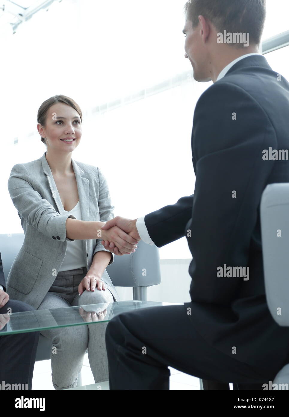 confident handshake business partners Stock Photo - Alamy