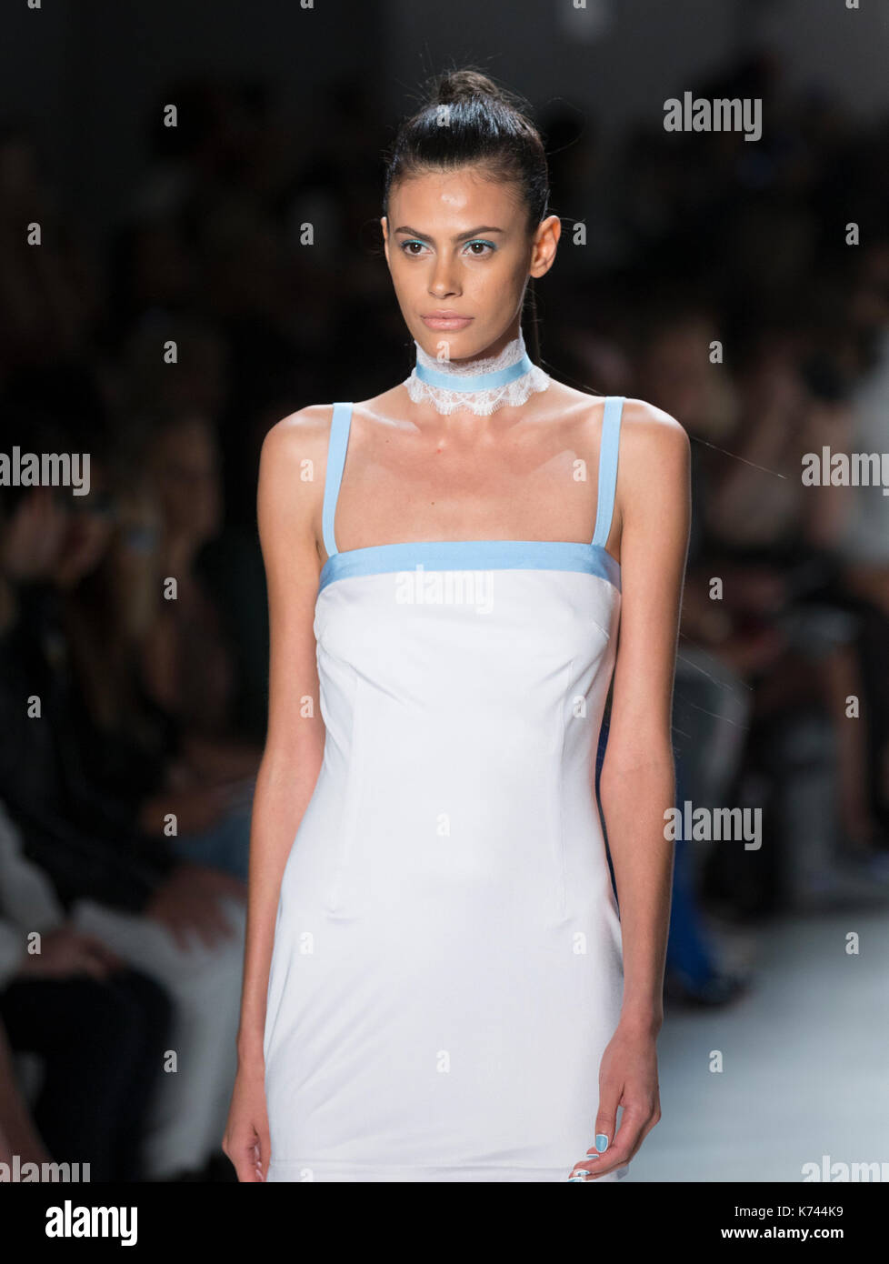 New York, NY USA - September 13, 2017: Model walks runway for Zang Toi ...