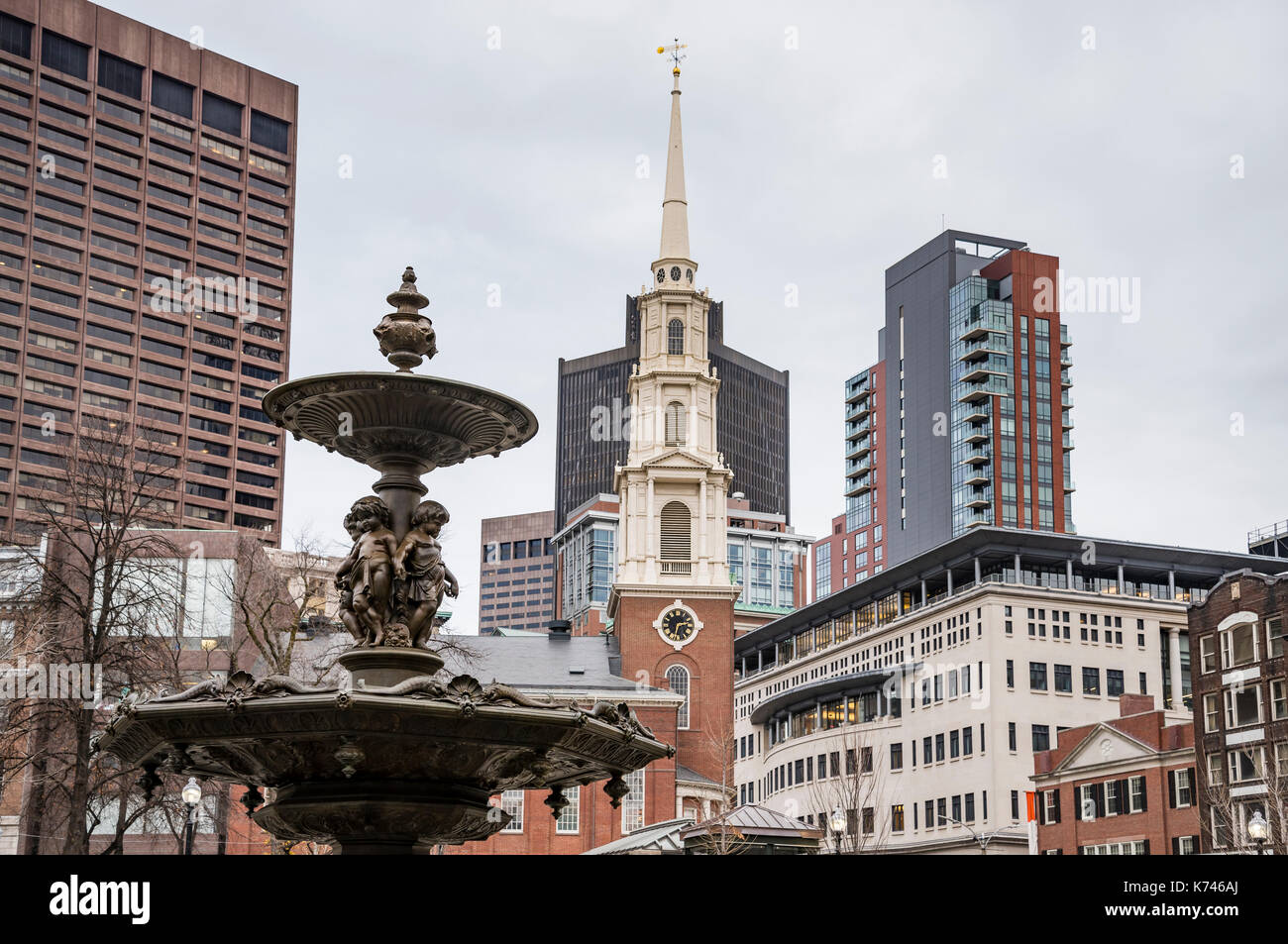 Portrait of Boston Downtown Stock Photo - Alamy