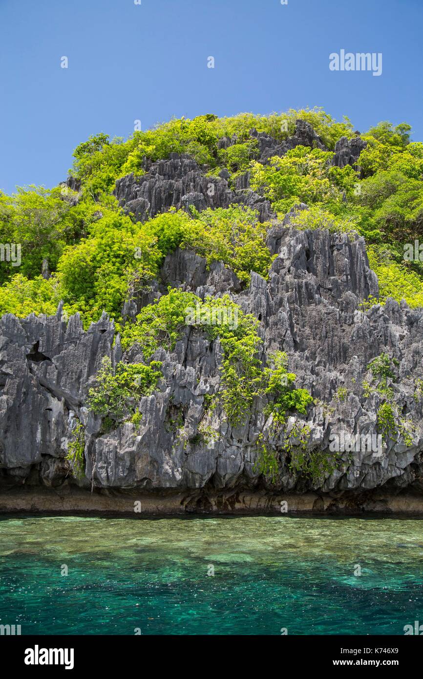 Philippines, Palawan, Taytay Bay, Isla Blanca, Nabat Island and its ...