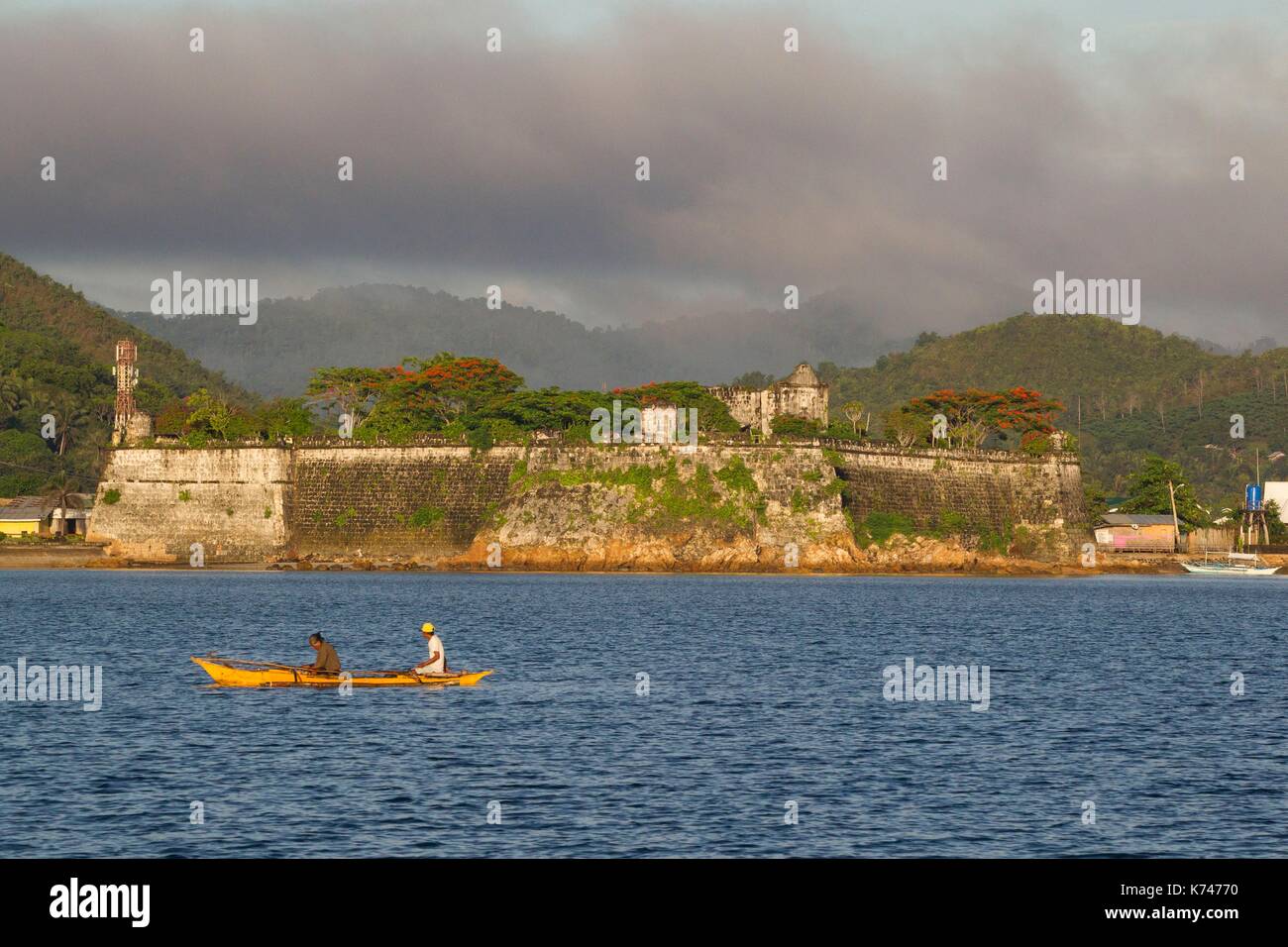 Philippines, Palawan, Taytay, 17th century Fort Santa Isabelle Stock ...