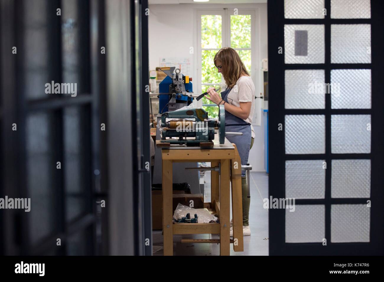France, Var, Saint Tropez, rue Georges Clemenceau, Atelier Rondini ...