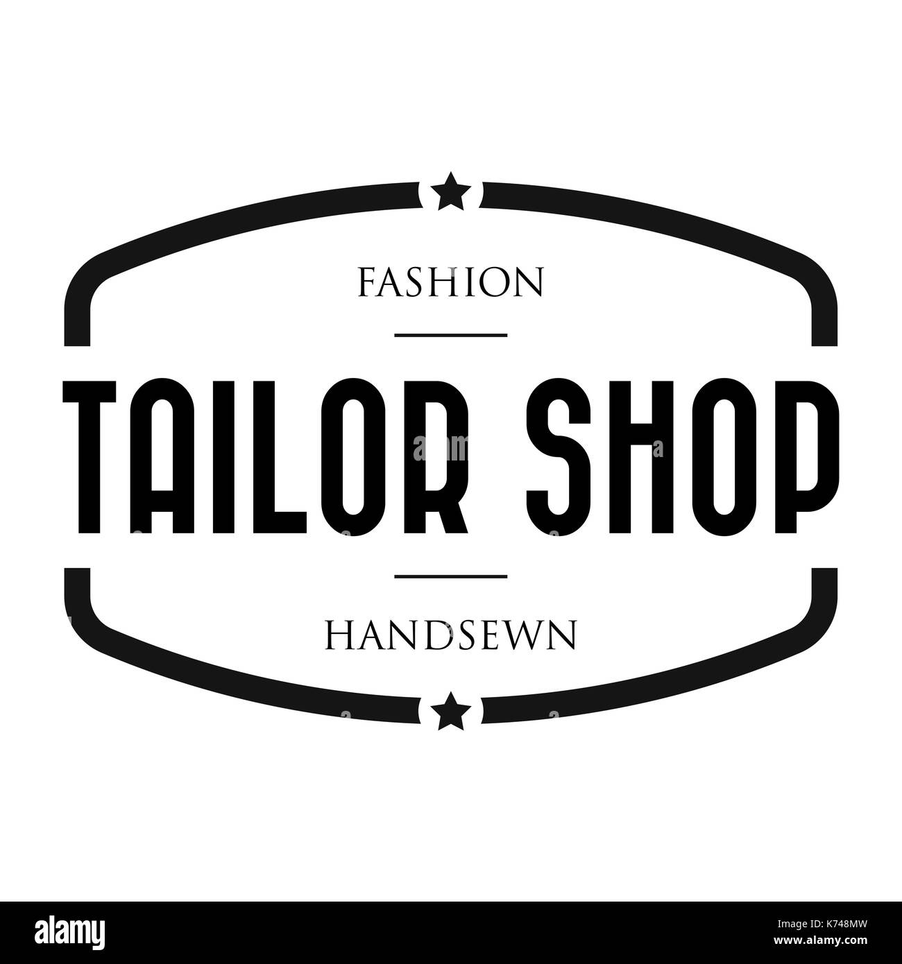 Tailor shop vintage stamp logo vector Stock Vector Image & Art - Alamy