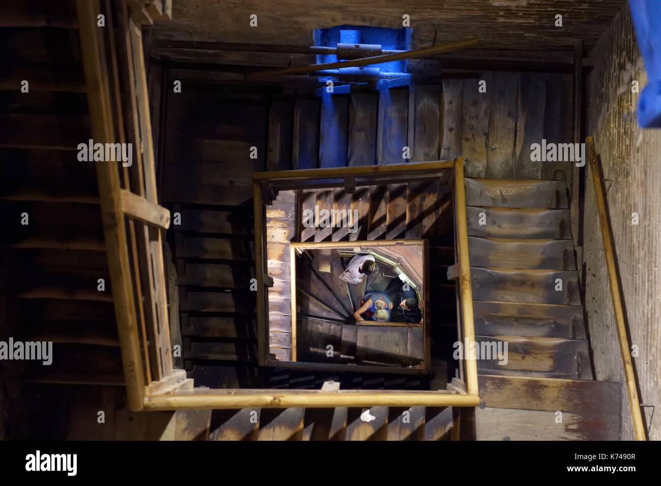 Italy, Emilia Romagna, Bologna, the Asinelli tower (12th century) 97.2 ...