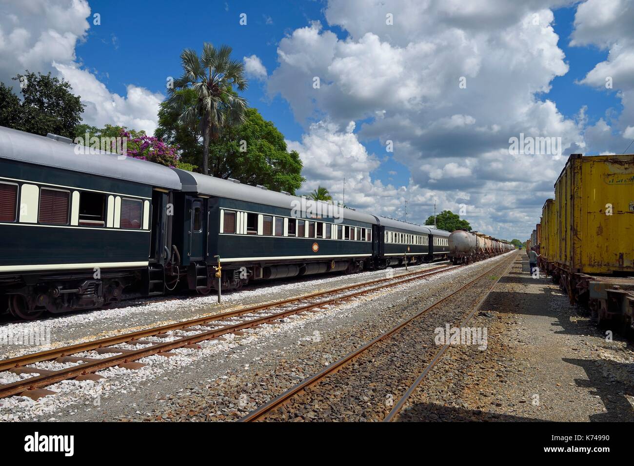Namibia, Otjozondjupa region, the Shongololo express train in ...