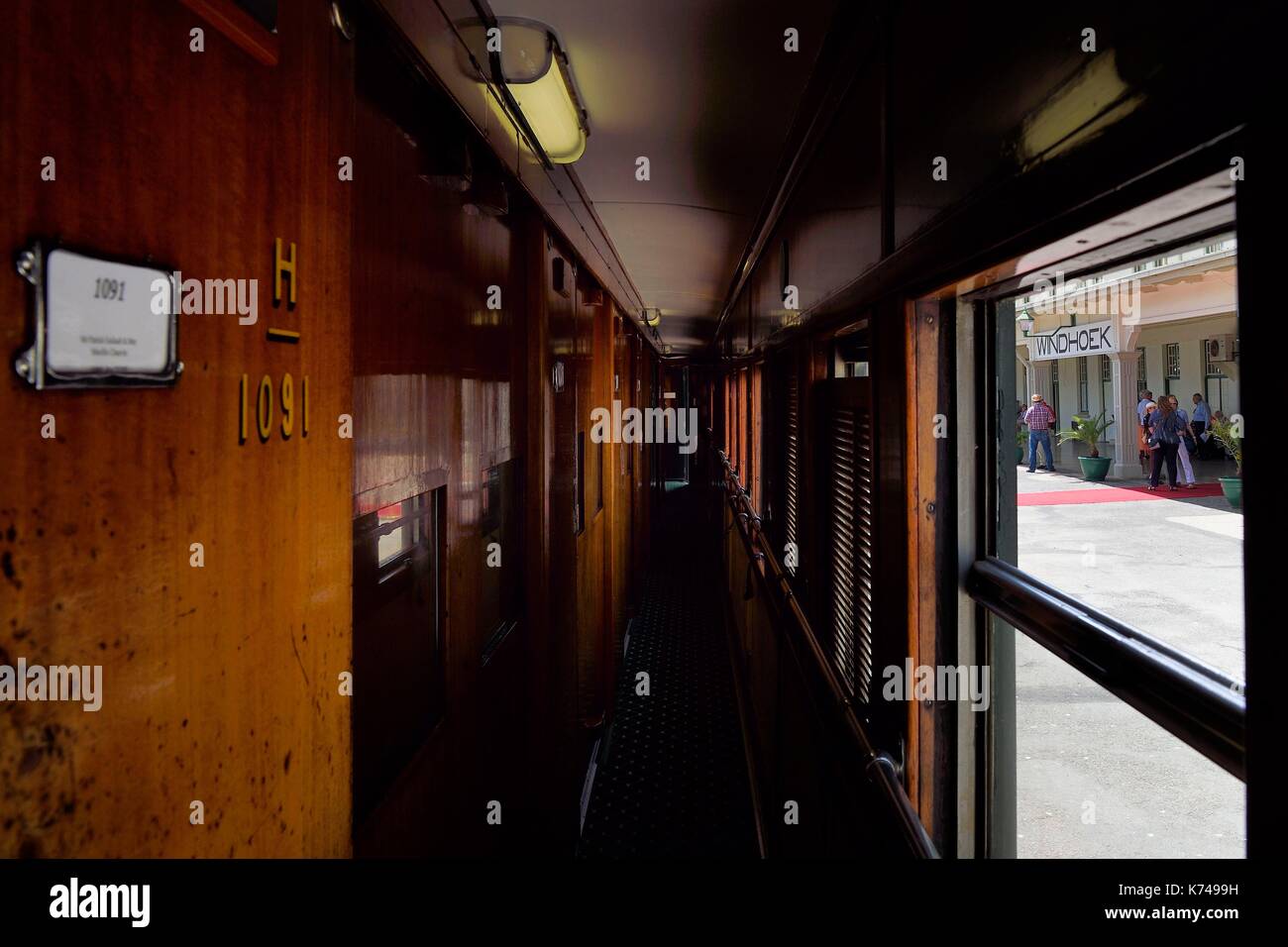 Namibia, Khomas region, Windhoek, the Shongololo express train, the ...
