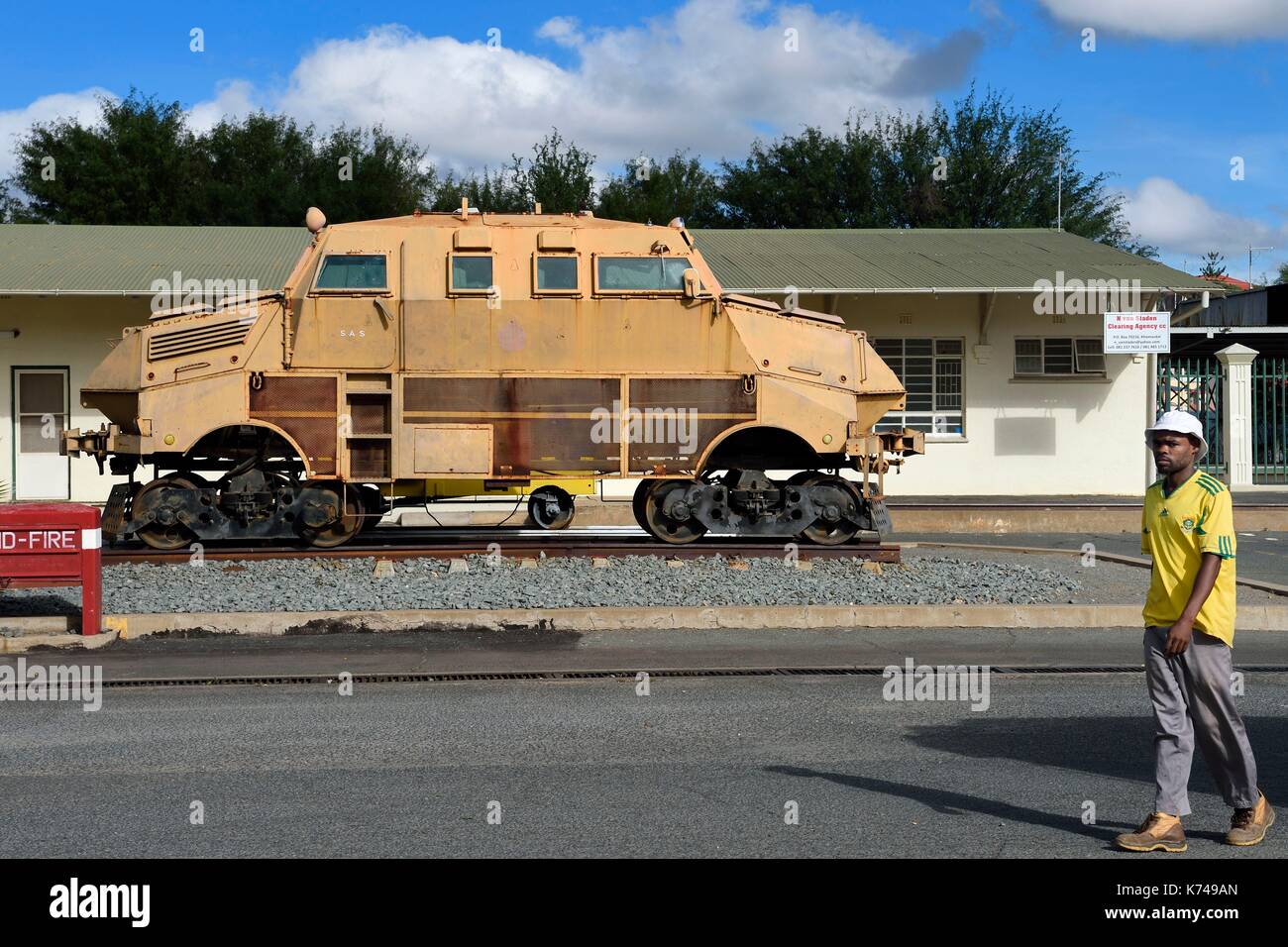 Namibia, Khomas region, Windhoek, the railway station in Bahnhof ...