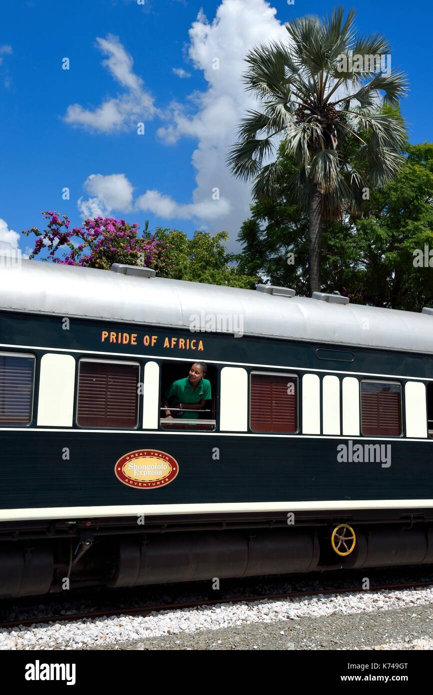 Namibia, Otjozondjupa region, the Shongololo express train in ...